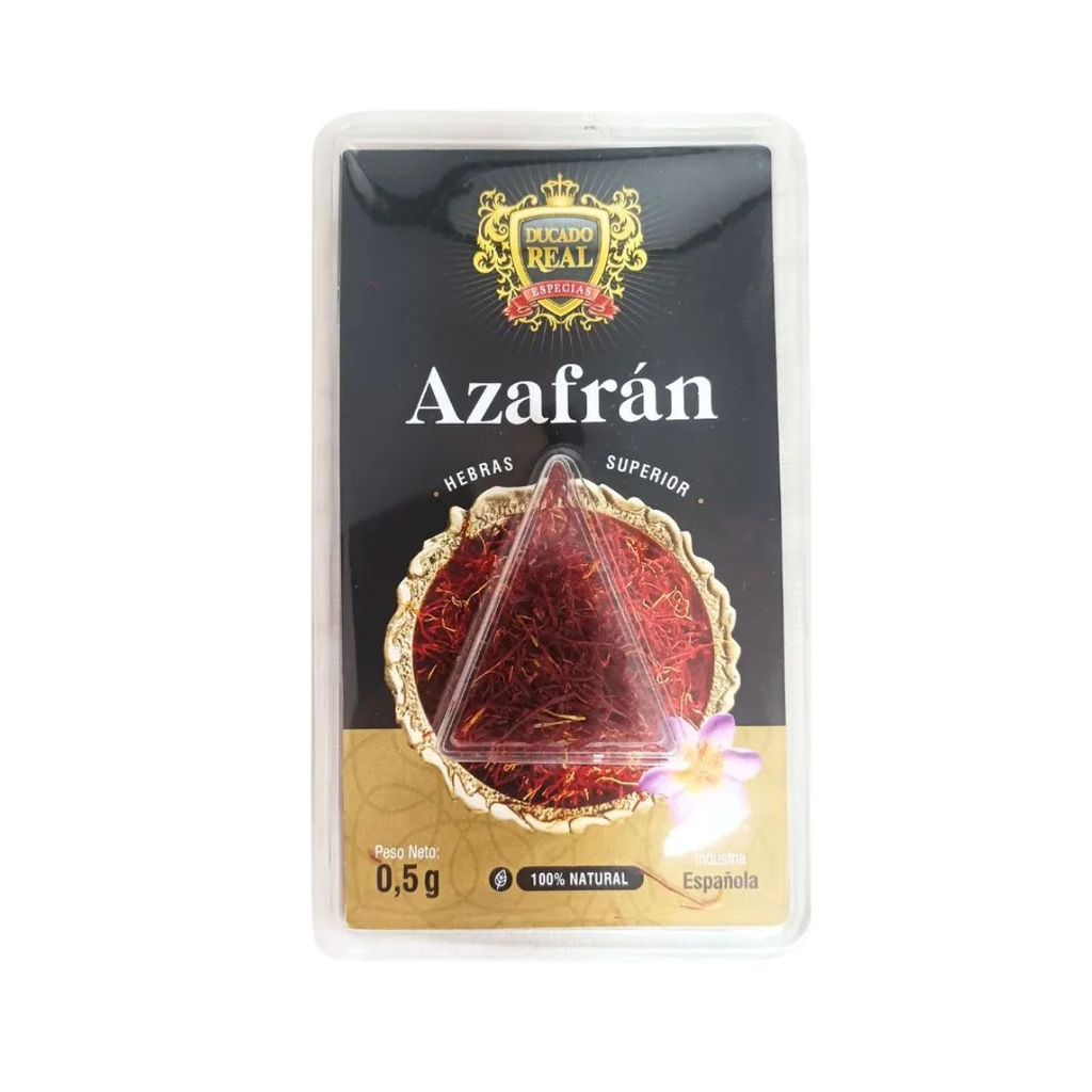 Azafran ducado real en hebras 0.5 gr - Licorería Alvear